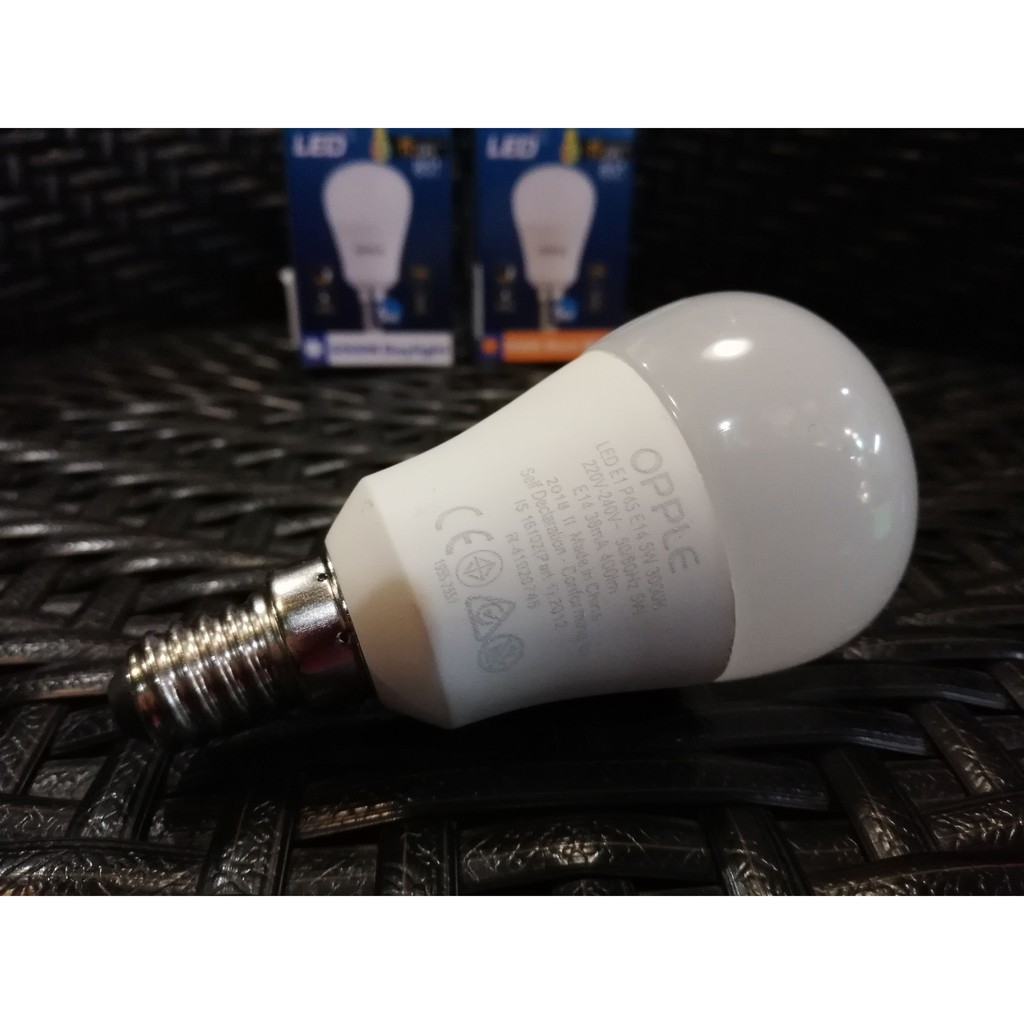 OPPLE 5W LED E1 P45 E14/ Energy savings LED Bulb / Mentol Jimat ...