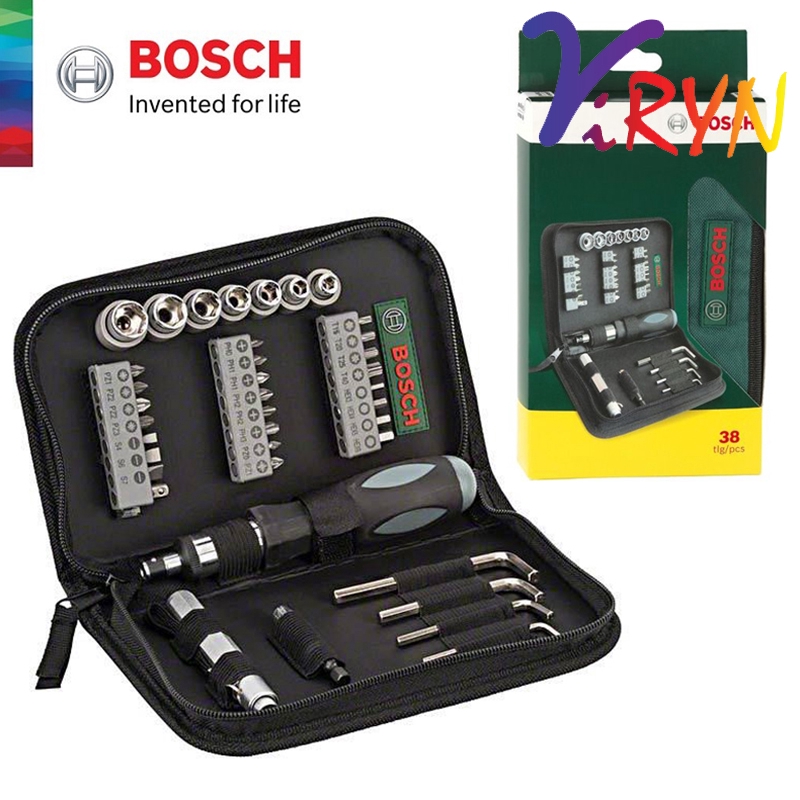 ViRYN BOSCH 38pcs Screwdriver Bit Mixed & Socket Set (2607019506 ...
