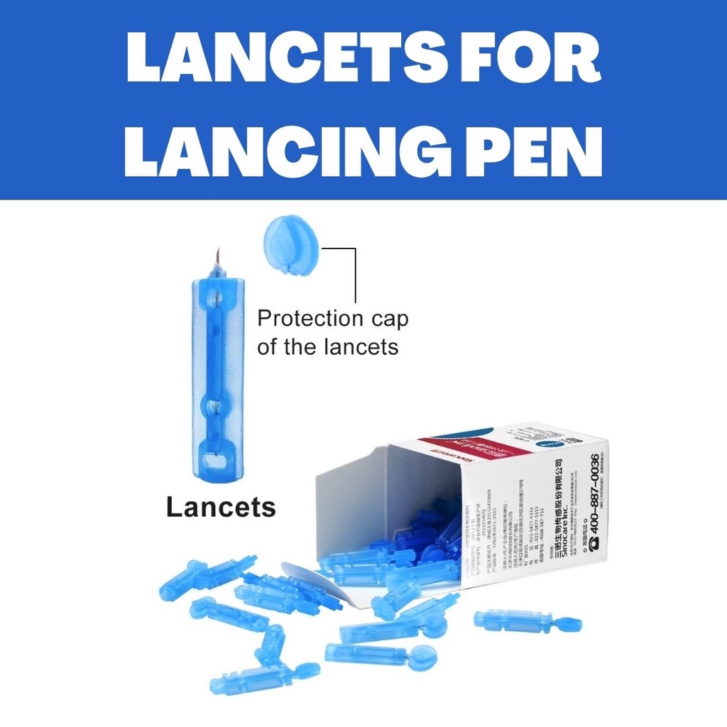 LANCET DISPOSABLE NEEDLE FOR LANCING PEN JARUM TEST GLUCOMETER GLUCOSE ...