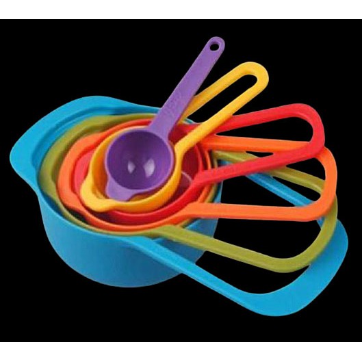 Rainbow Measuring Cup and Spoon Set 6 in 1 | Shopee Malaysia