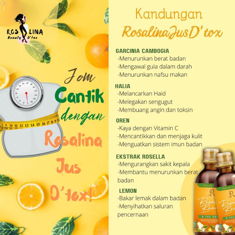 𝐑𝐨𝐬𝐚𝐥𝐢𝐧𝐚 𝐁𝐞𝐚𝐮𝐭𝐲 𝐃𝐞𝐭𝐨𝐱 𝐃𝐫𝐢𝐧𝐤🍋🍊 | Shopee Malaysia