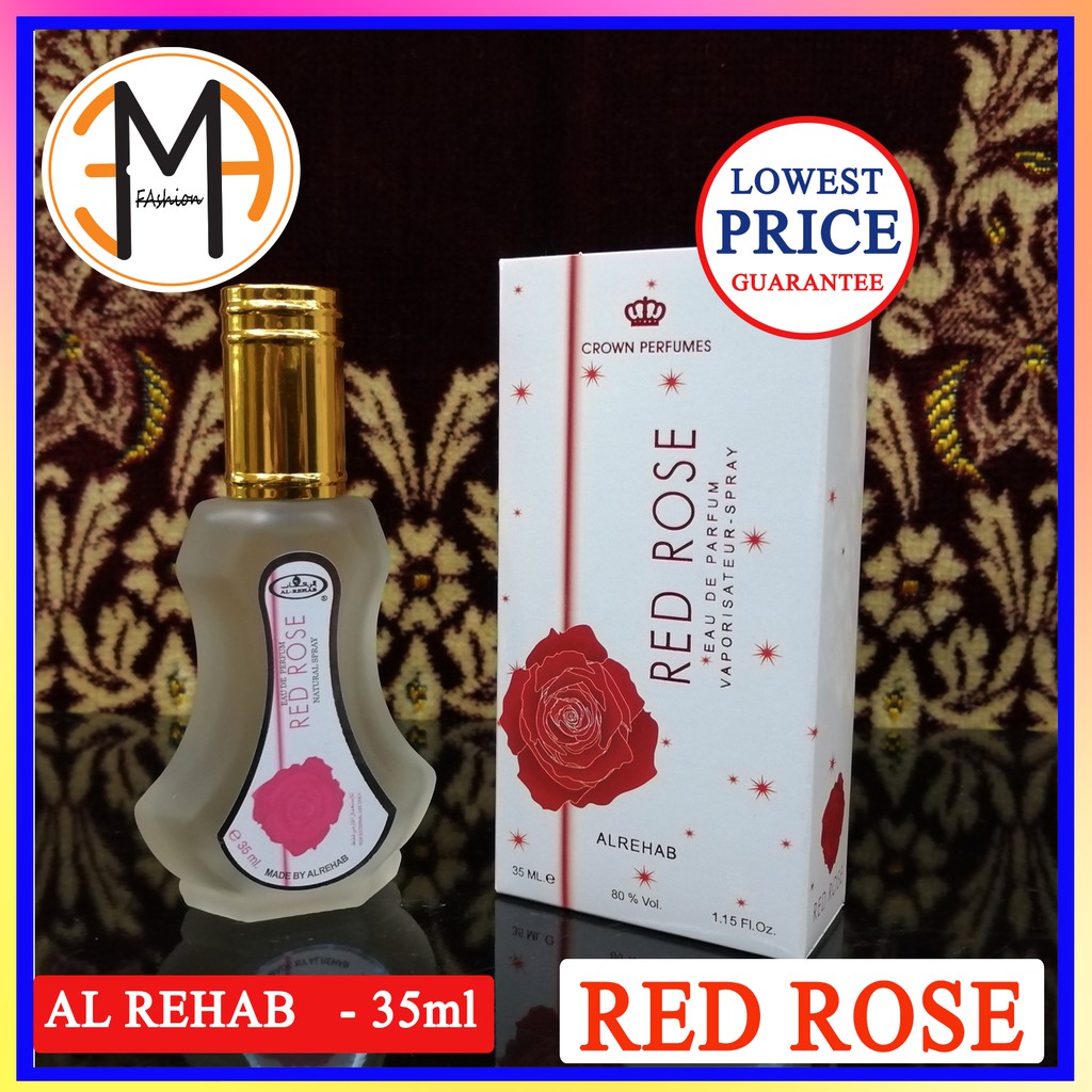 AL REHAB RED ROSE 35ml (Made By KSA) | Shopee Malaysia