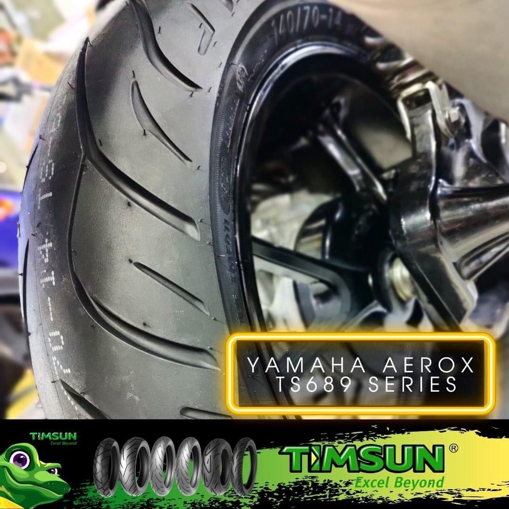 Timsun timsum tubeless tyre tayar tire TS689 (100/90 x10 , 110/70 x13 ...