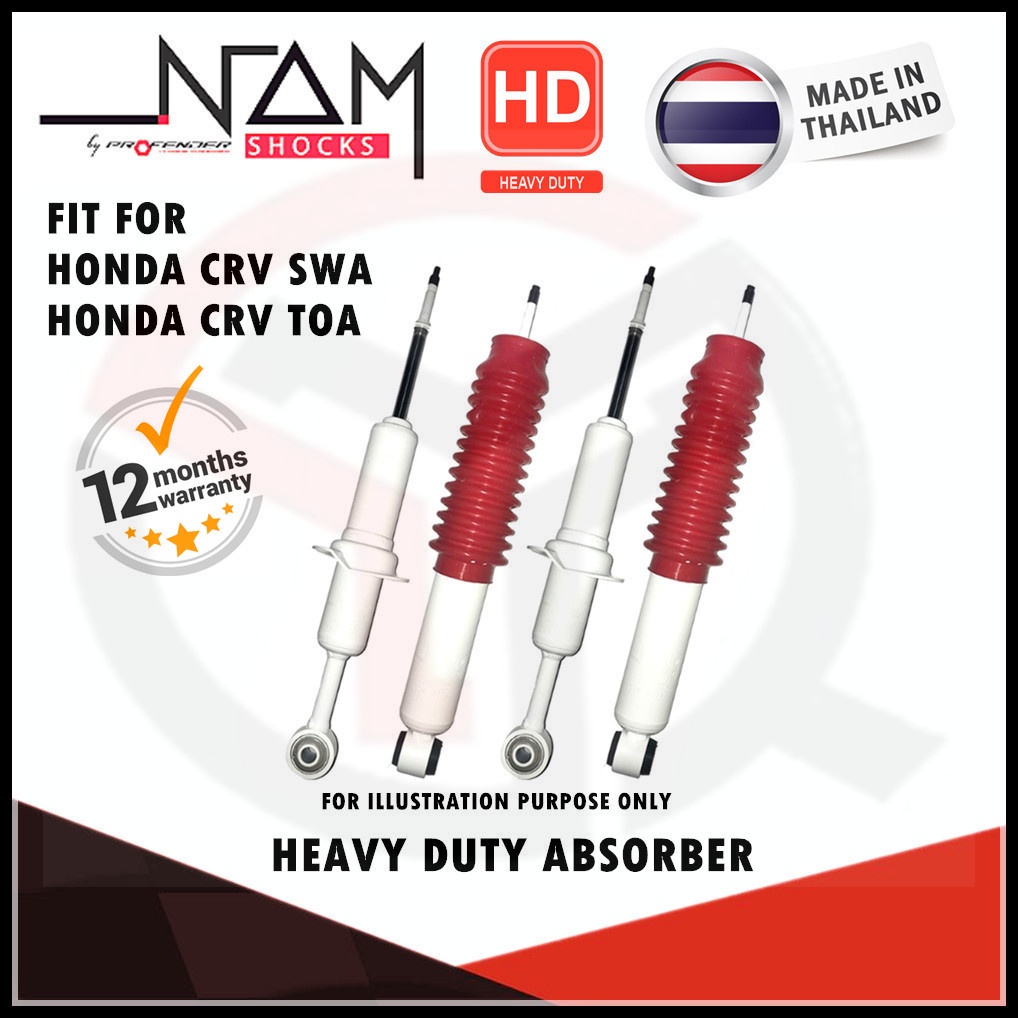 NAM THAILAND HONDA CRV SWA 2007-2012 TOA 2013-2018 FRONT REAR ABSORBER (HEAVY DUTY) (1 SET 2 ...