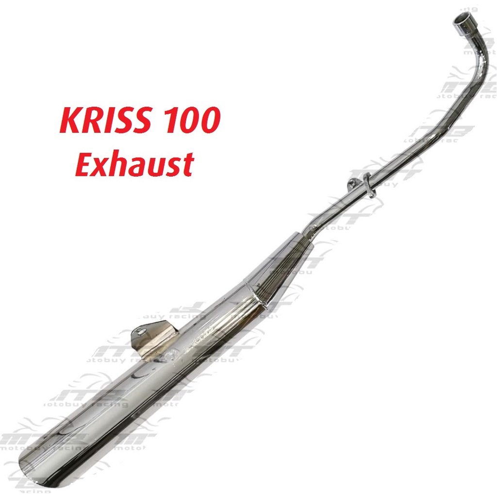 KRISS 100 EXHAUST MUFFLER STANDARD EKZOS PIPE STD FOR MODENAS K100 KRISS 1 2 FL KRISS100 CHROME ...