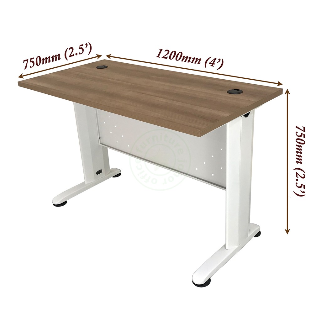 Rectangular Metal J Leg Office Table / Writing Table / Executive Table ...