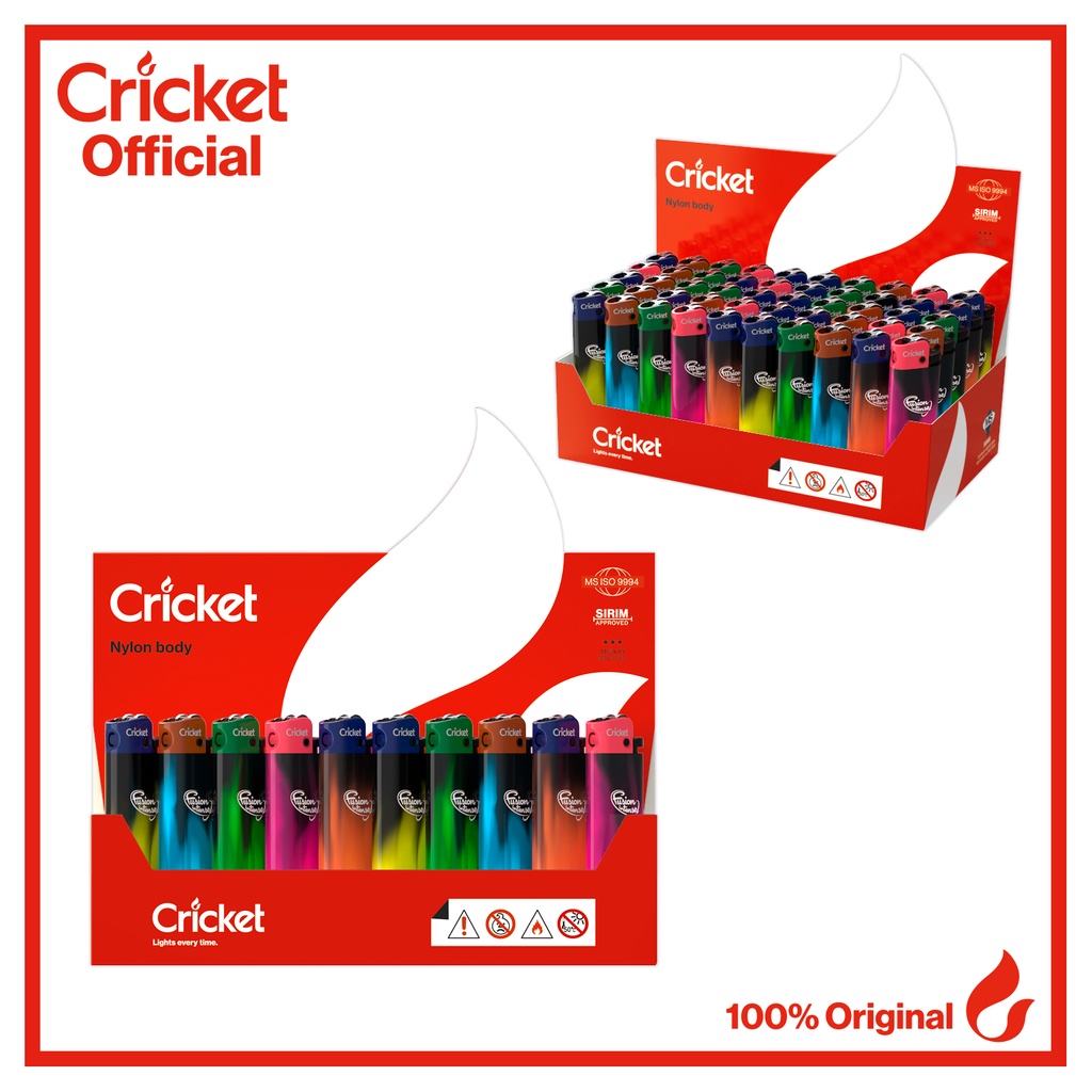 Cricket Lighters Fusion Intense Series (50 Pcs) | Shopee Malaysia