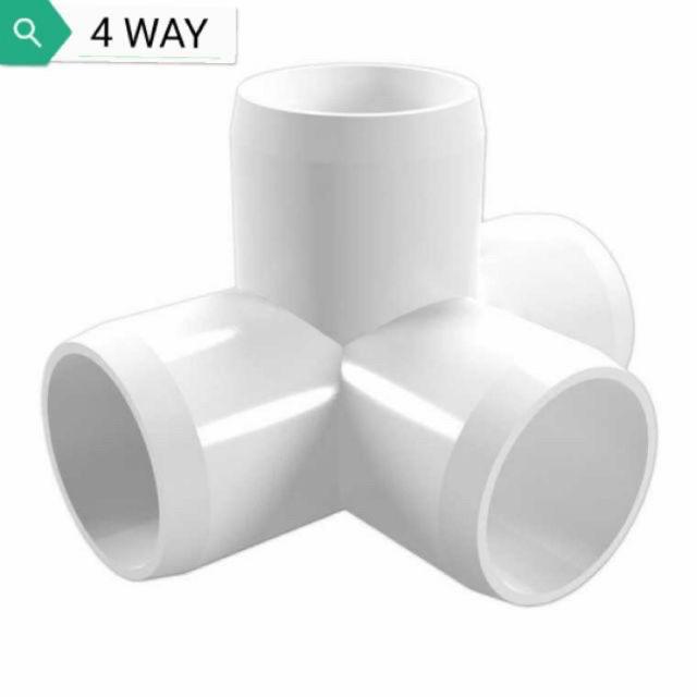 3 way 4 way 5 way PVC PIPE 1/2 Inch 15mm JOINT FITTING ELBOW CONNECTOR DIY ART SCH40 | Shopee ...