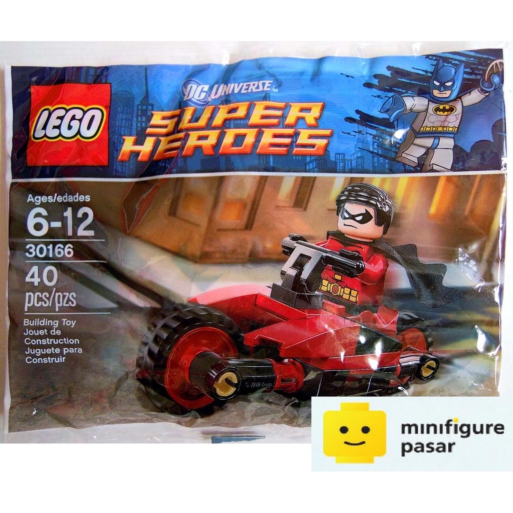 sh011 Lego DC Super Heroes Batman 30166 - Robin Minifigure and Redbird ...