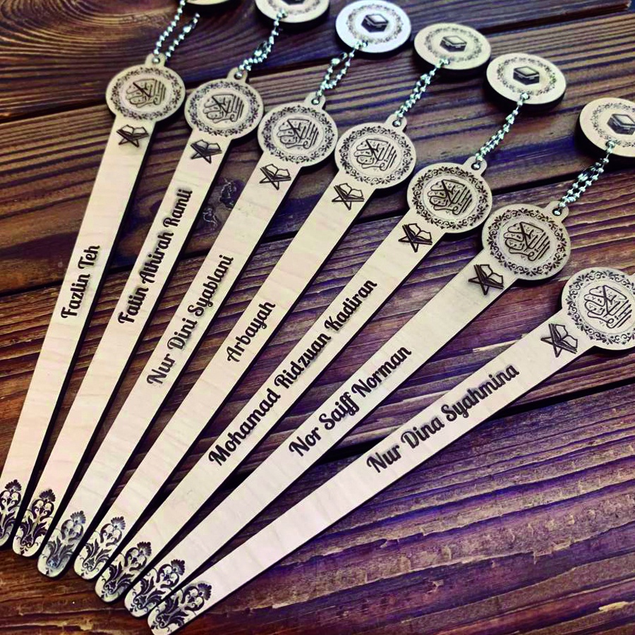 Penunjuk Al-Quran Penunjuk Ngaji Kayu Penanda Buku Bookmark | Shopee ...