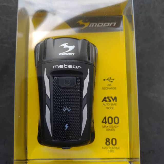 ORIGINAL!! Moon Meteor Bicycle Rechargeable LED Light | Shopee Malaysia