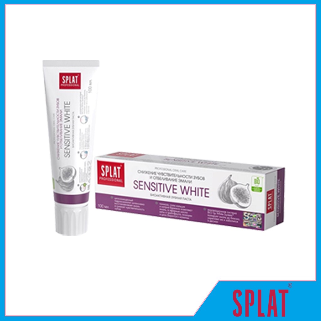 Splat Sensitive White toothpaste Splat Pro Lavender Splat Pro ...