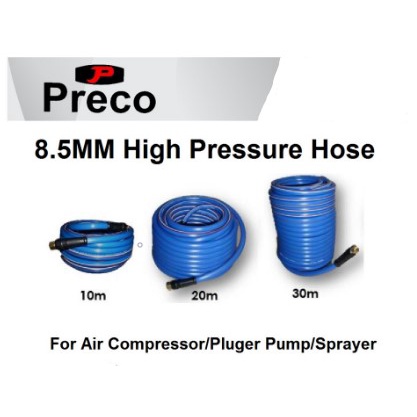 PRECO 8.5mm DIAMETER HIGH PRESSURE HOSE POWER SPRAYER HOSE / AIR COMPRESSOR HOSE (MULTIPLE ...