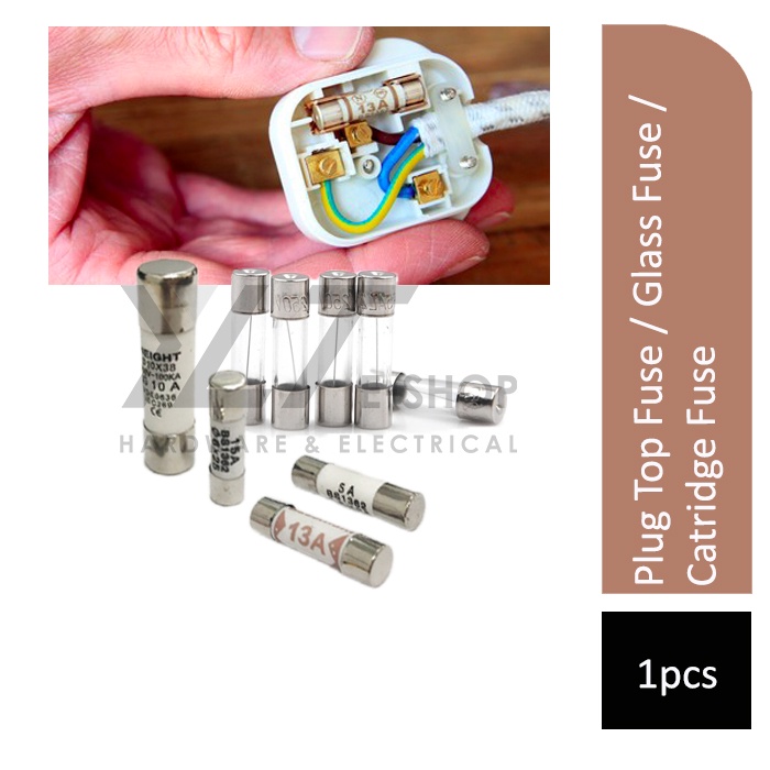 Plug Top Fuse / 20MM Glass Fuse / 10A Cartridge Fuse (Ceramic Fuse ...