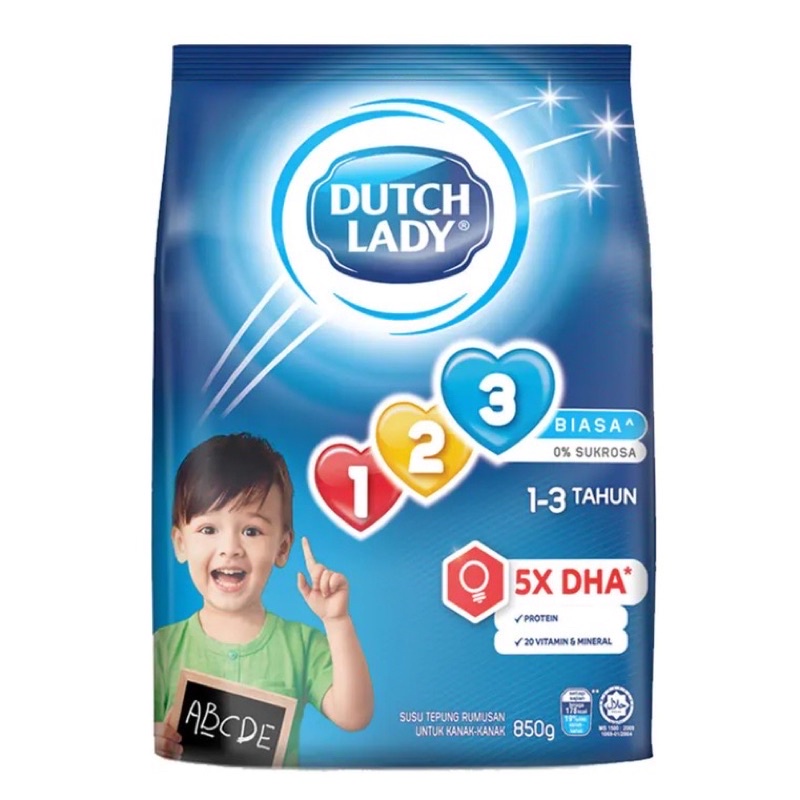 DUTCH LADY 123 850GM | Shopee Malaysia