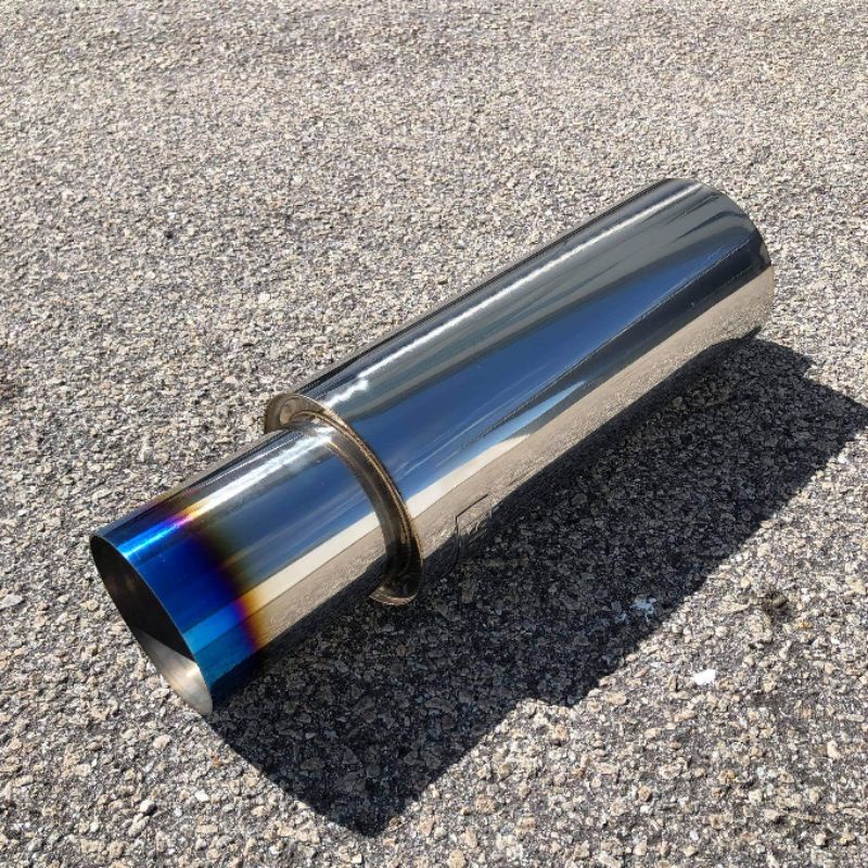 Exhaust HKS HI-POWER TITANIUM BIRU Muffler Ekzos tabung belakang Turbo ...