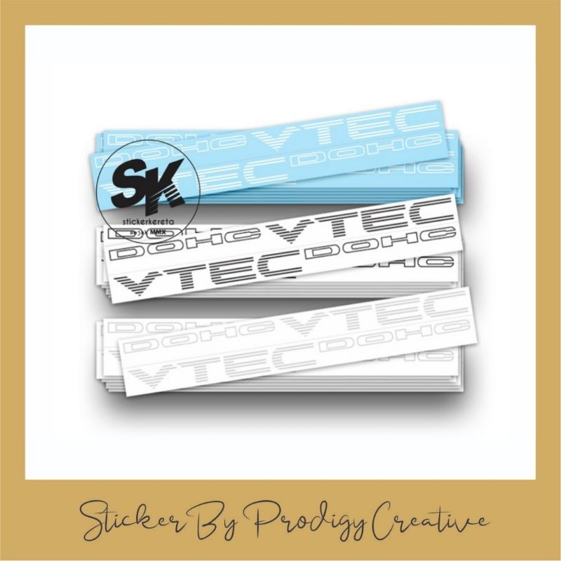 Sticker Kereta DOHC Vtec Civic EK EJ EH EG Side Door Car Sticker ...