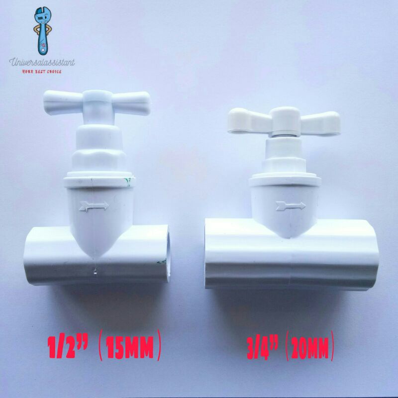【1/2” 3/4”】PVC Stopcock | 15mm 20mm Plastic Stopcock | Stopcock Stop ...