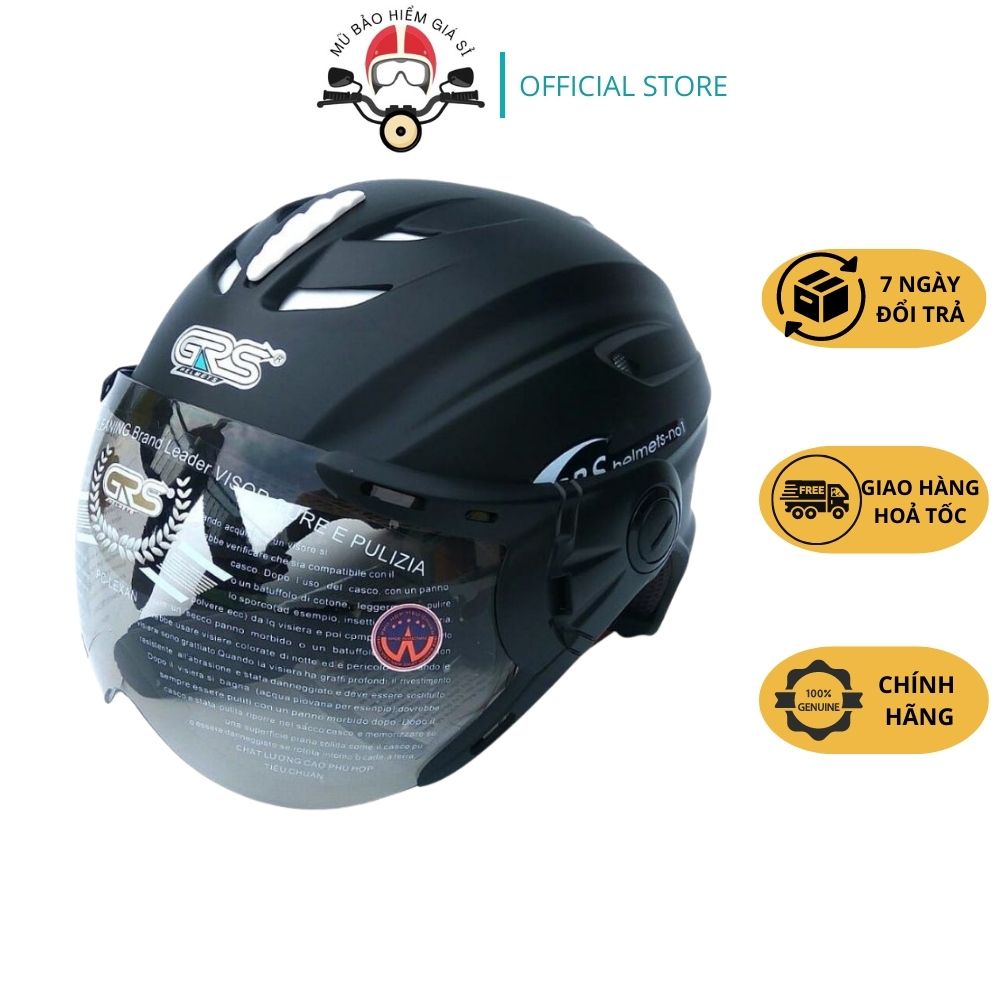 Premium Half Head Helmet GRS A760K - Head Circumference 57- 60cm ...