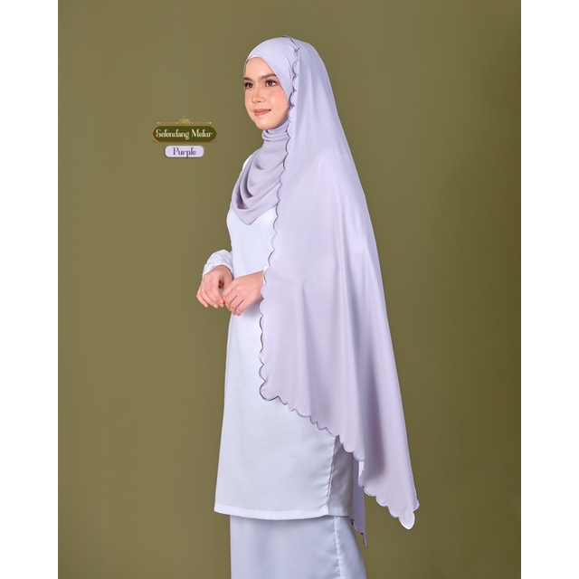 VEIL SELENDANG SHAWL full SULAM VEIL KLASIK PENGANTIN NIKAH TUNANG ...