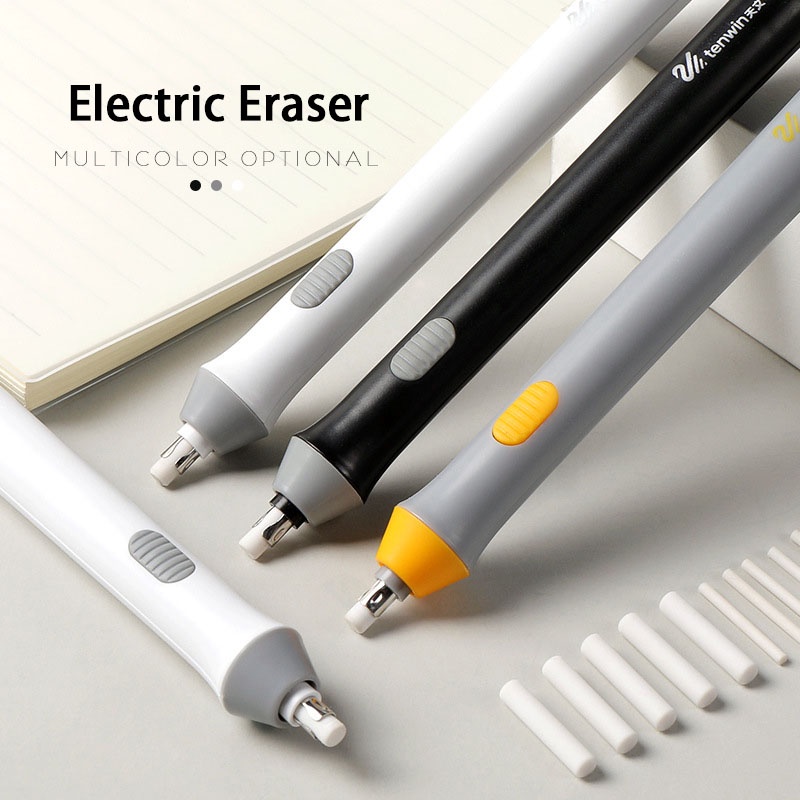 Letit Adjustable Electric Eraser Battery With Rubber Refills For Sketch ...