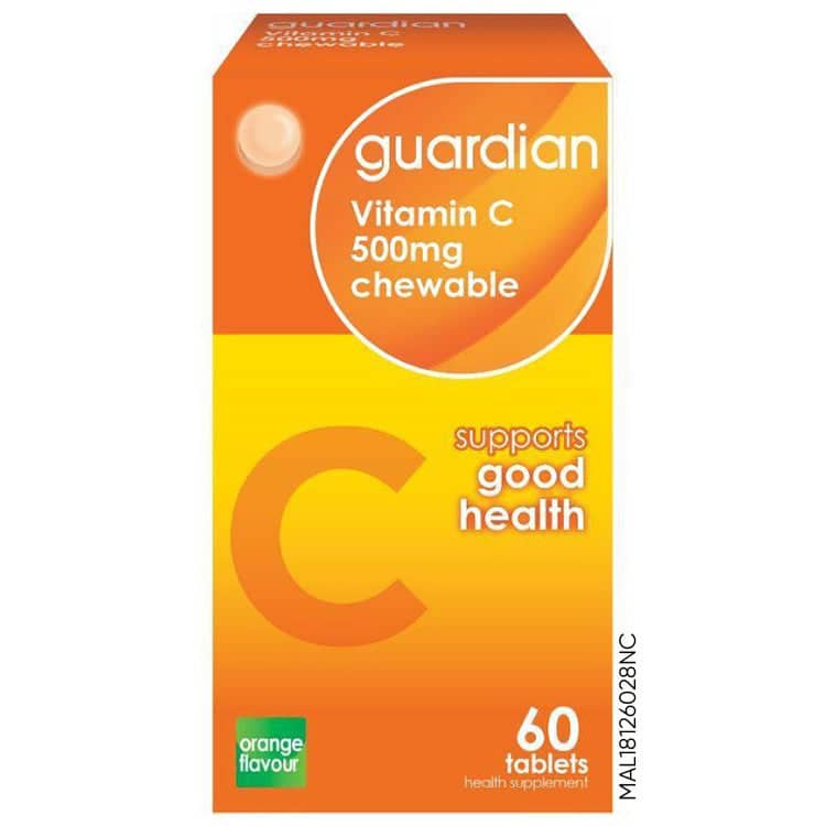 Guardian Chewable Vitamin C 500Mg | Shopee Malaysia