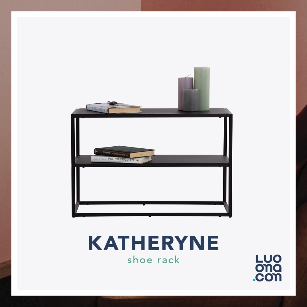 Luooma.com- Katheryne Metal Shoe Rack/ Shoe Rack Cabinet in Matt Black ...