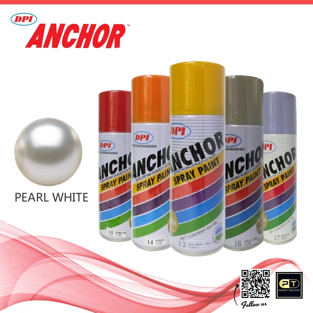 Anchor Aerosol spray paint 400ml 69# Pearl White | Shopee Malaysia