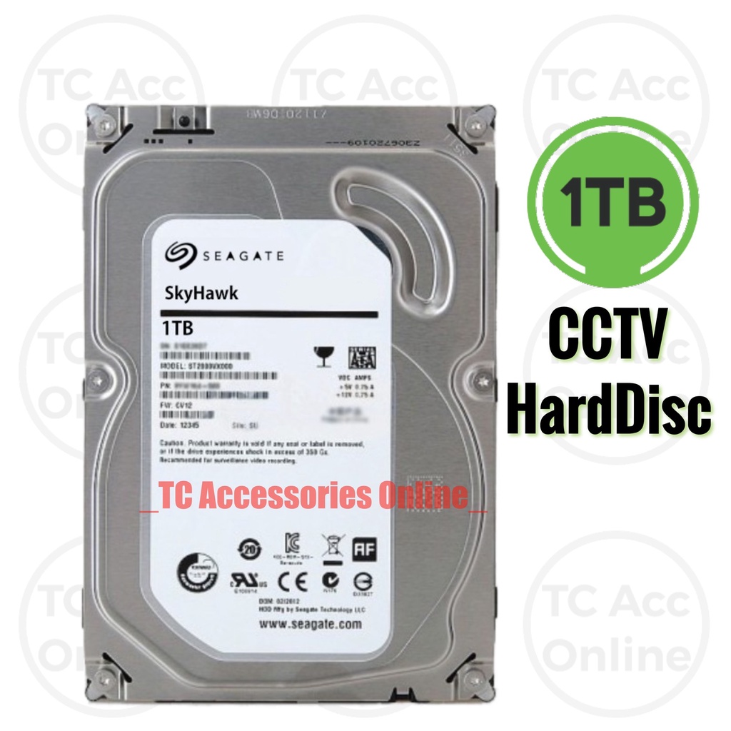 Hard Disc 1TB HDD Surveillance HardDisc for CCTV Use Storage | Shopee ...