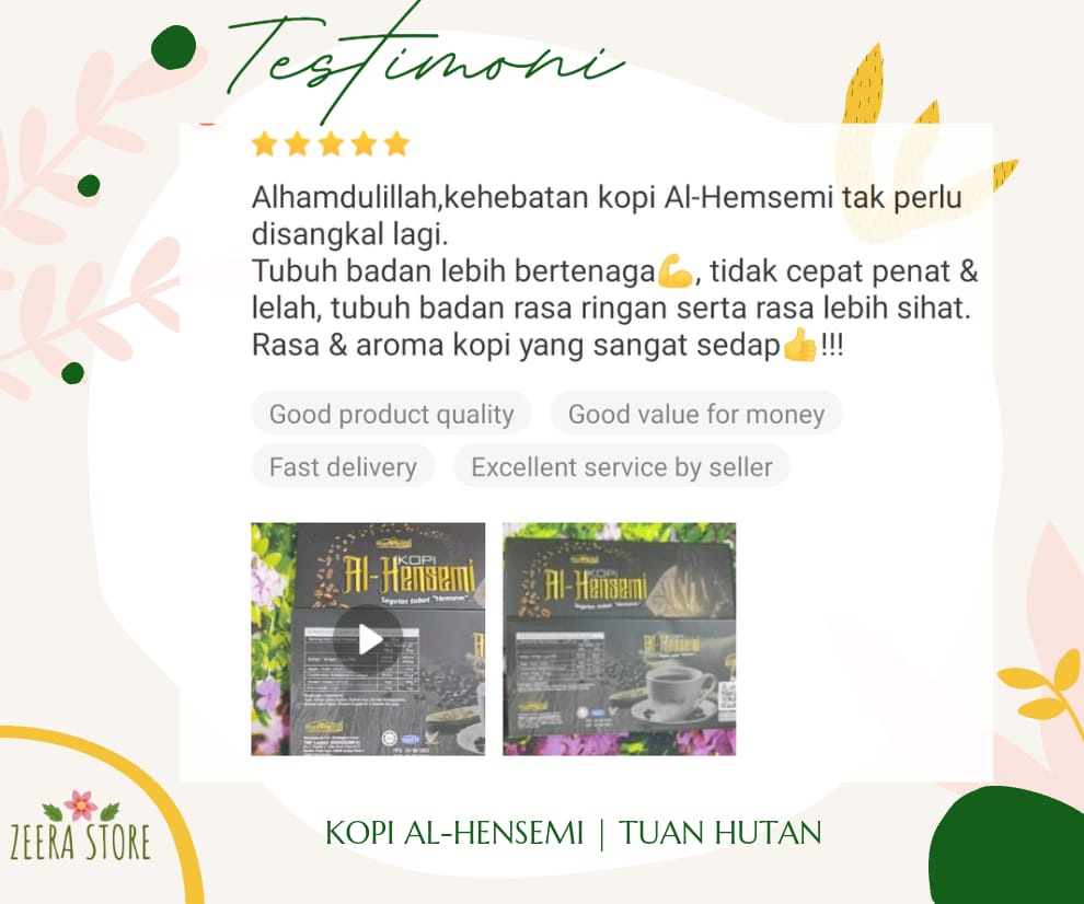 [Tuan Hutan] Kopi Al-Hensemi Version 3 Tongkat Ali Ubi Jaga Madu Hutan [READY STOCK] | Shopee ...