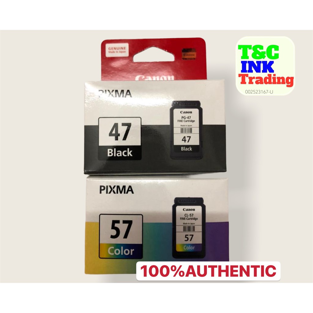 Original CANON PG-47 & CL-57s / 57 Ink Cartridge *Ready Stock* | Shopee ...