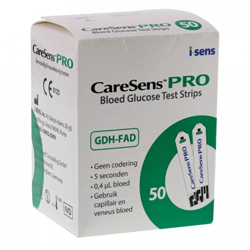 CARESENS PRO Blood Glucose Test Strips Pack of 50 strips EXP AUGUST ...