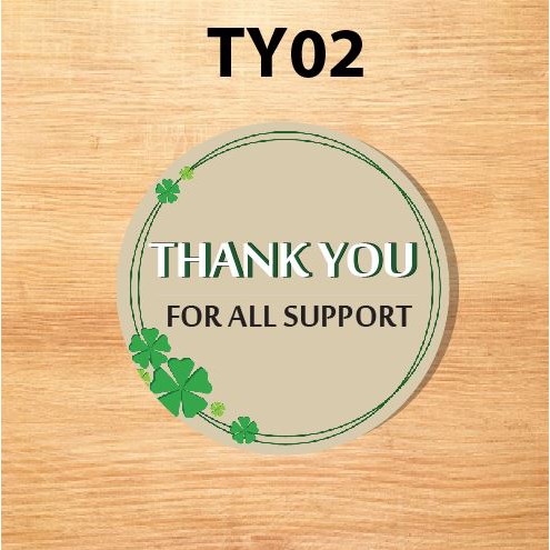 Thank You Sticker / Sticker Terima Kasih/ Sticker Label / Appreciation Sticker TY02 | Shopee ...