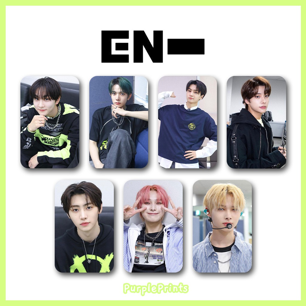 ENHY-PEN CURTAIN CALL WITH ENGENE SET 7PCS LOMOCARDS FANMADE FANKIT ...