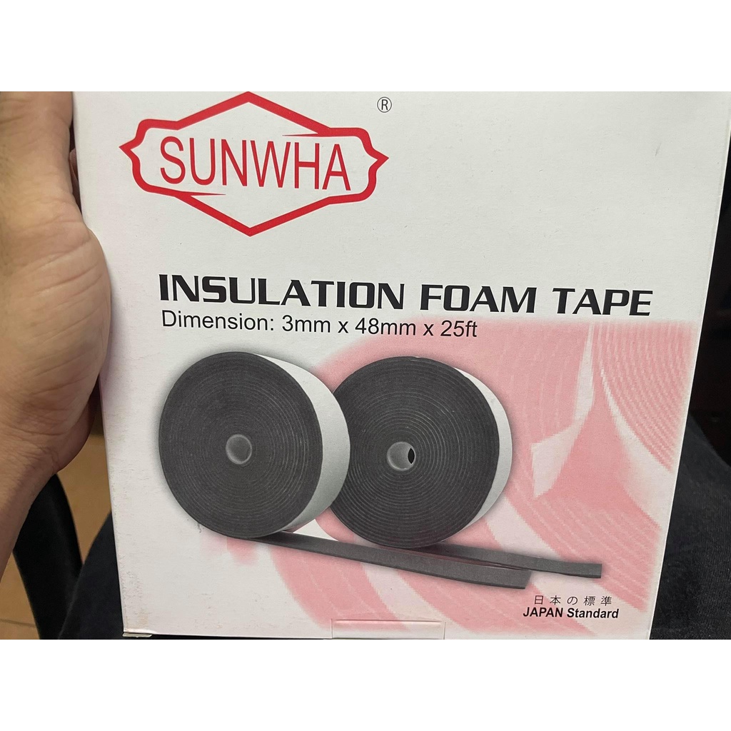 ROLLS INSULATION FOAM TAPE 30 FEET AM TAPE / SUNWHA TAPE JAPAN STANDARD ...