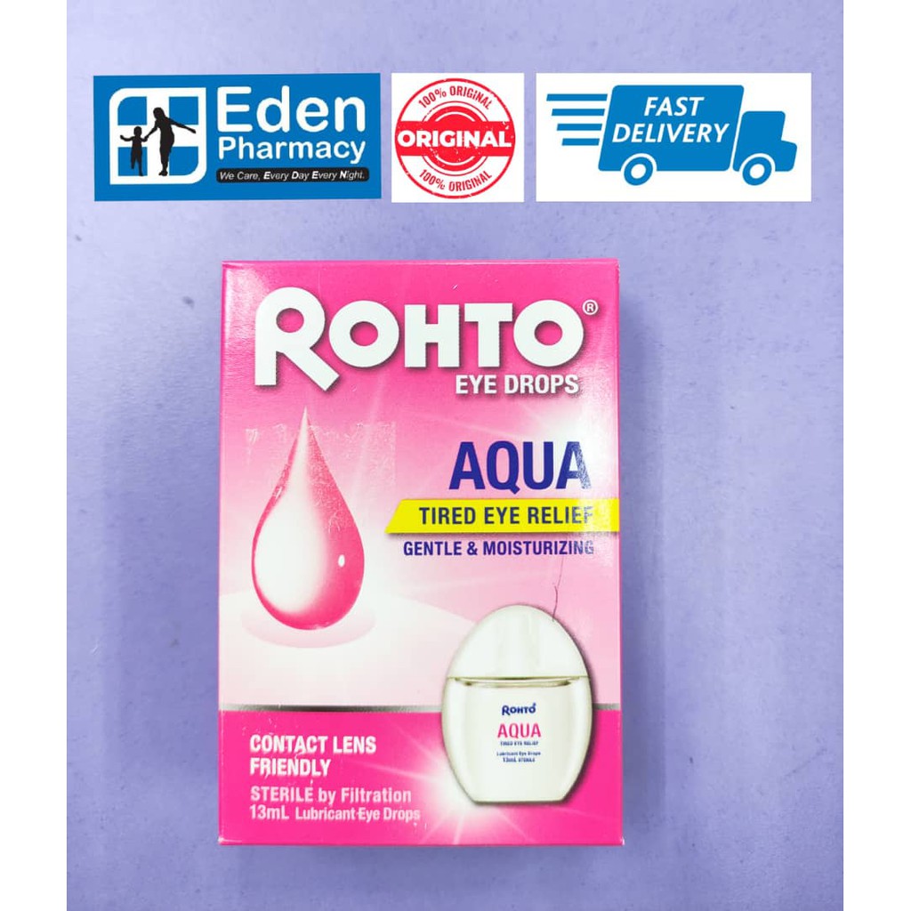 Rohto Eye Drops Aqua Tired Eye Relief ( 13ml ) | Shopee Malaysia