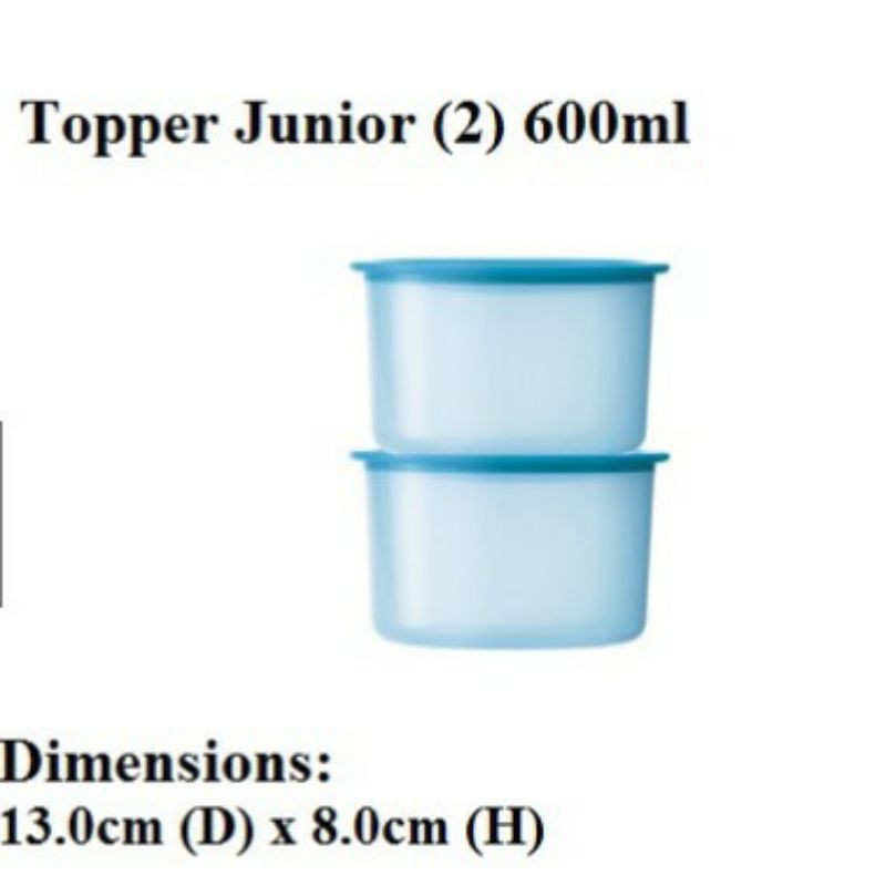 Tupperware One Touch Topper Junior (2) 600ml | Shopee Malaysia