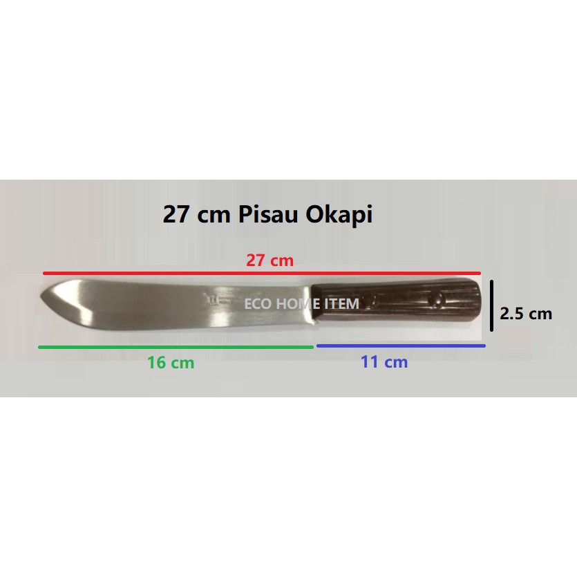 ORIGINAL BRAND Okapi Knife / Butcher Knife/ Pisau Okapi/ Pisau Tajam ...