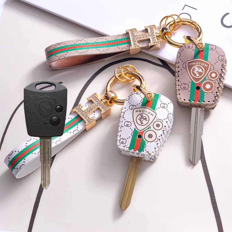 Proton Saga flx key cover Accessories Gen2 car leather key case ...