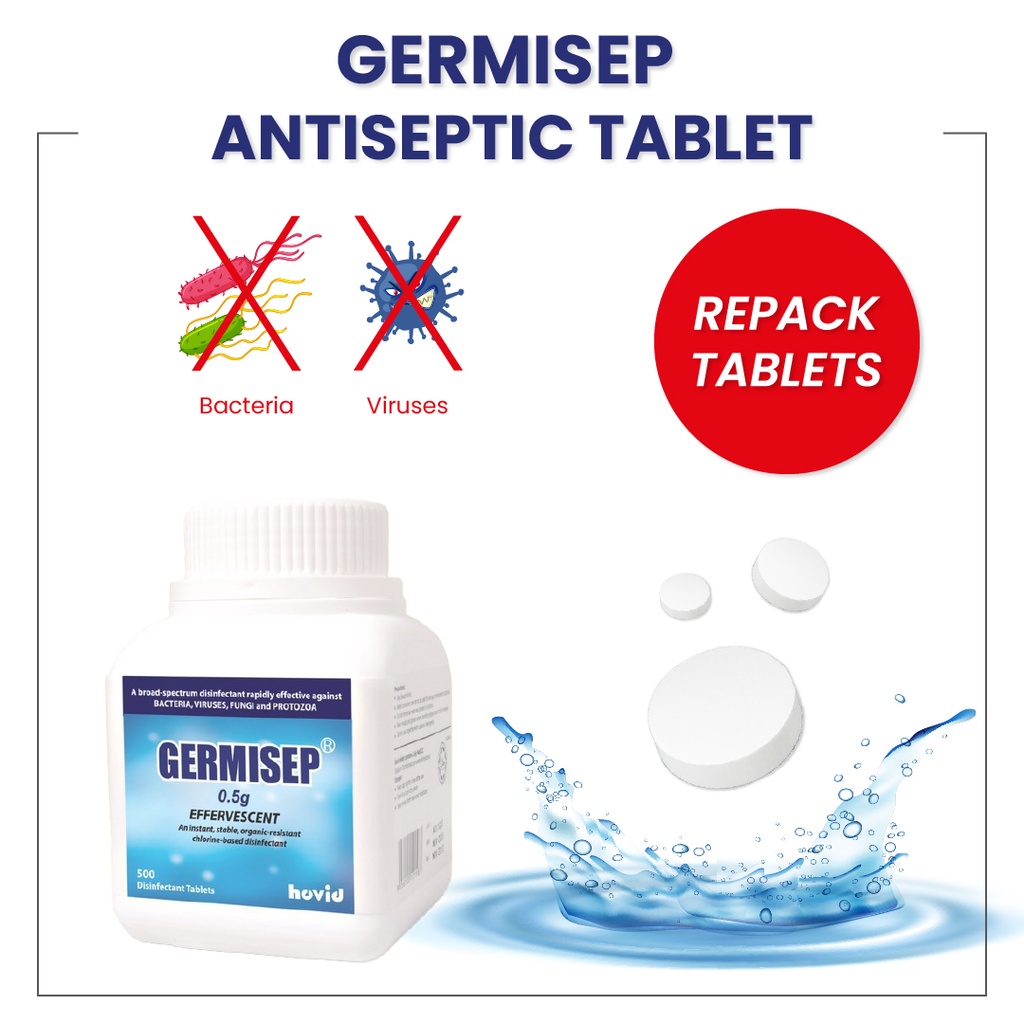 READY STOCK - GERMISEP ANTISEPTIC tablet Pembasmi Kuman 0.5g X 10’s/30 ...