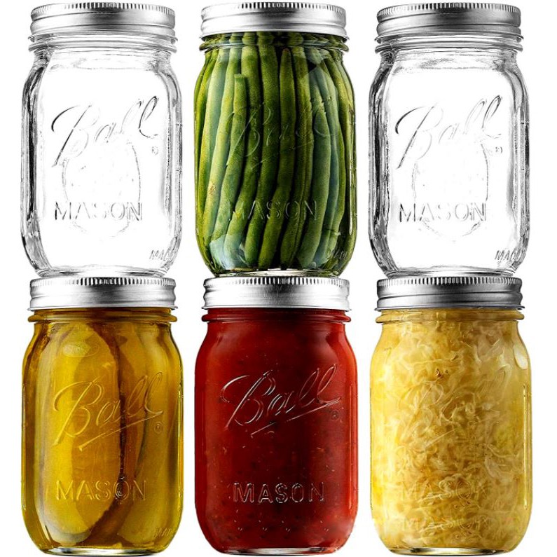 500ML Regular Mouth Mason Jar with Different Types of Lid ...
