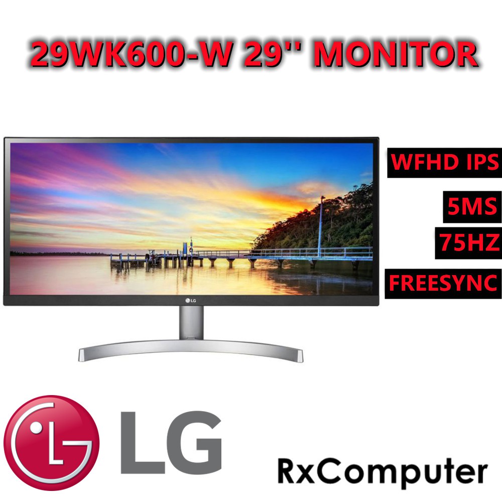 LG 29WK600-W 29'' 21:9 ULTRA WIDE WFHD IPS ( 5MS / 75HZ / FREESYNC ...