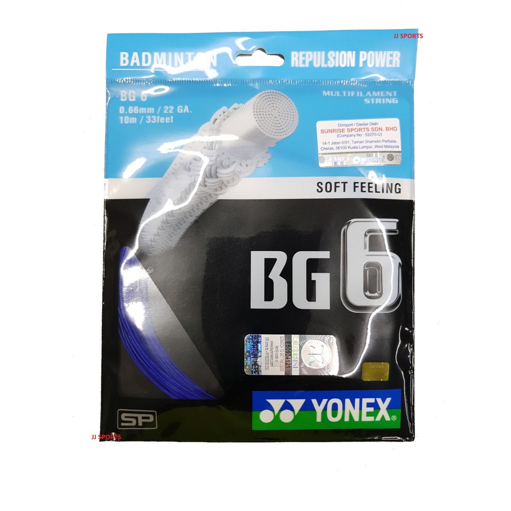 YONEX BG6 STRING (ORIGINAL SUNRISE SPORTS) | Shopee Malaysia