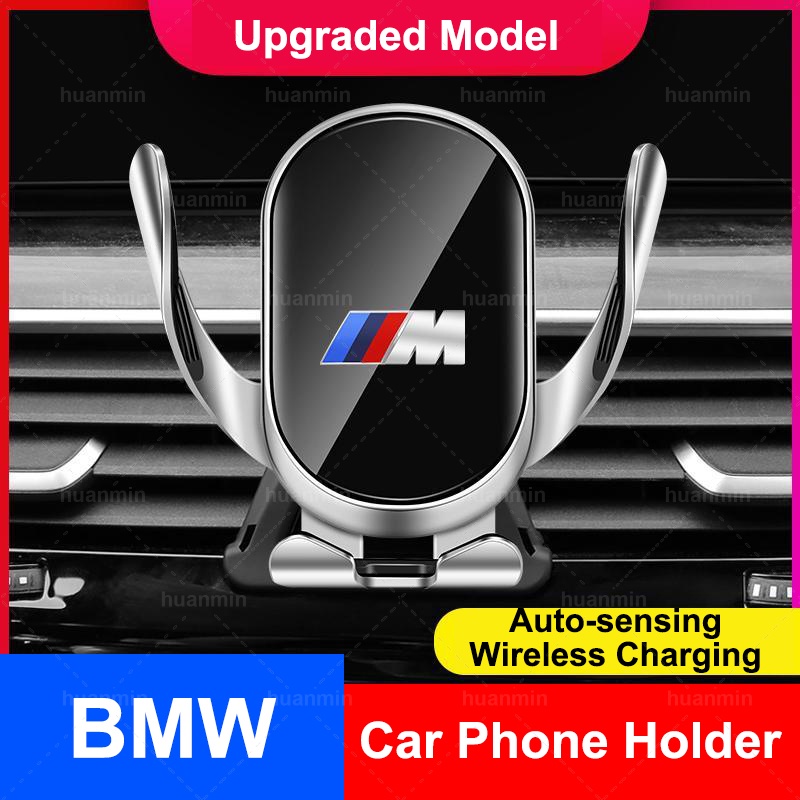 BMW Car Phone Holder Wireless Charging Automatic Induction Handphone ...