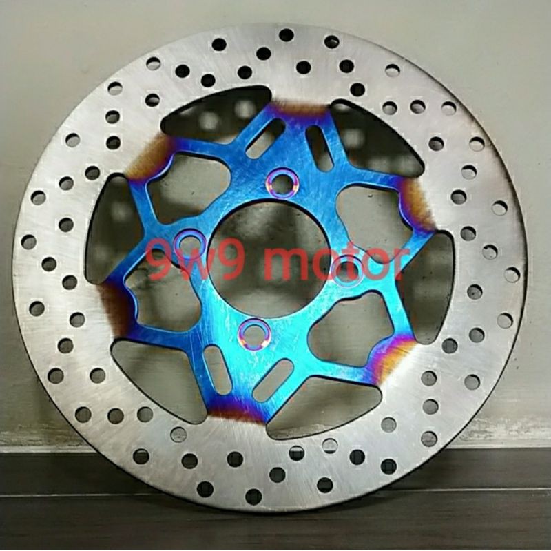 TITANIUM DISC PLATE 4 LUBANG 245MM MOTOR Y15 / Y15ZR YSUKU YAMAHA ...
