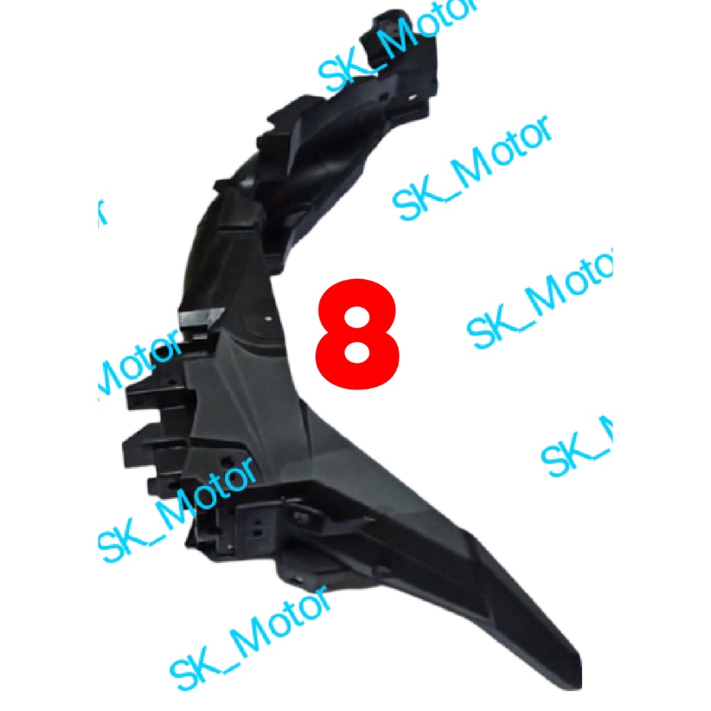 Honda WAVE ALPHA 110 CX V2 Original Inner Cover Full Set Kaver Hitam ...