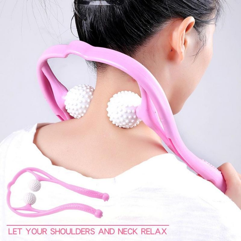 Neck Roller Massager Manual Hand-Held Neck Massager Roller Massage ...