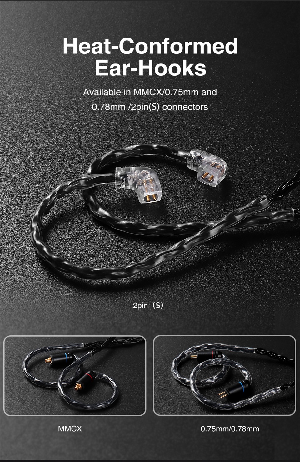 TRN T2 PRO 16 Core Silver Plated HIFI Upgrade Cable 3.5/2.5/4.4mm Plug MMCX/2Pin Connector For ...