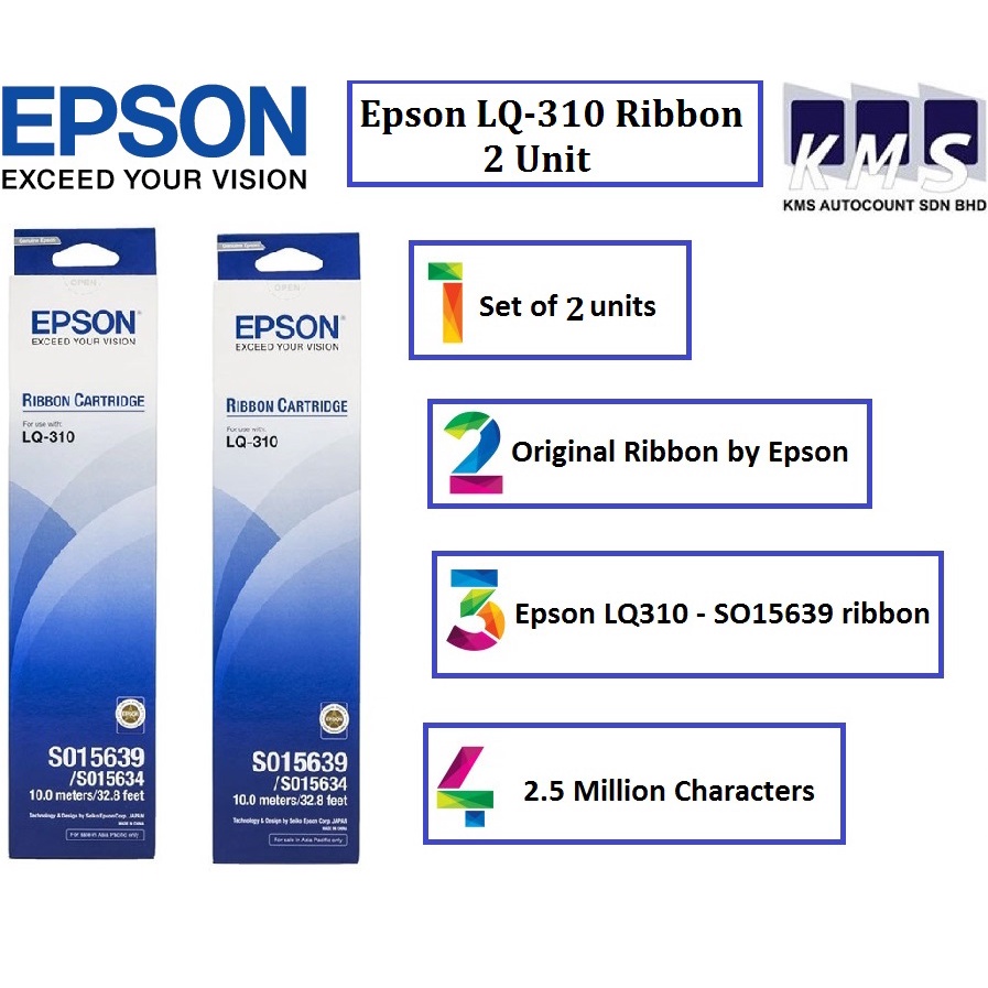 Epson LQ-310 Ribbon -2 Unit | Shopee Malaysia