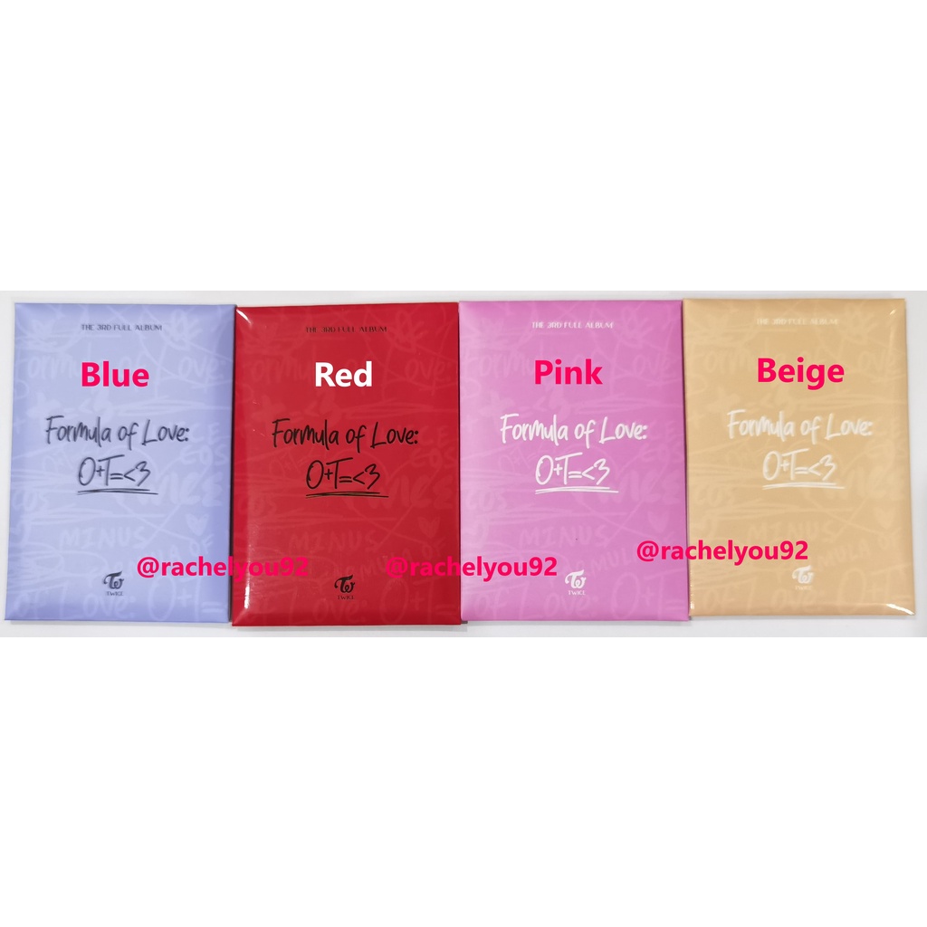 [OFFICIAL] TWICE Formula of Love FOL ALBUM PREORDER BENEFIT PHOTOCARD SET | Shopee Malaysia